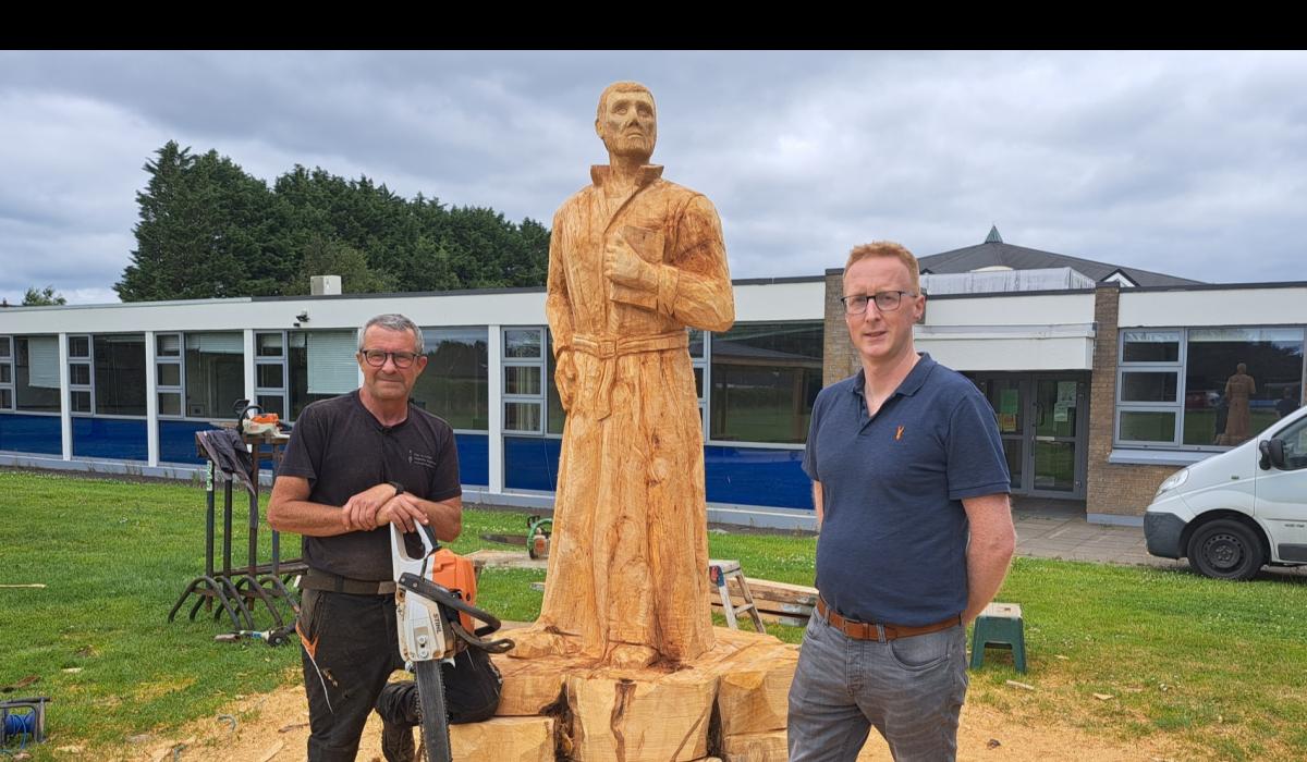 Magnificent wooden sculpture installed at Limerick school to celebrate ...