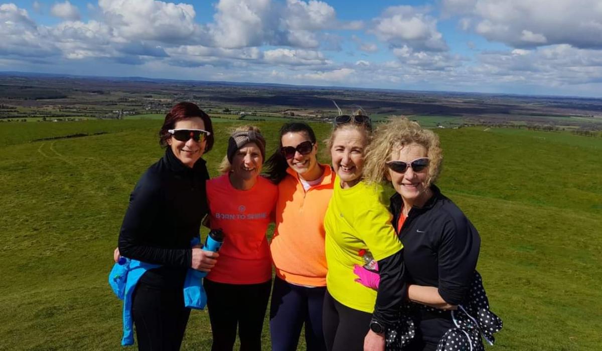 Offaly women climb Croghan Hill seven times for 'Climb With Charlie ...