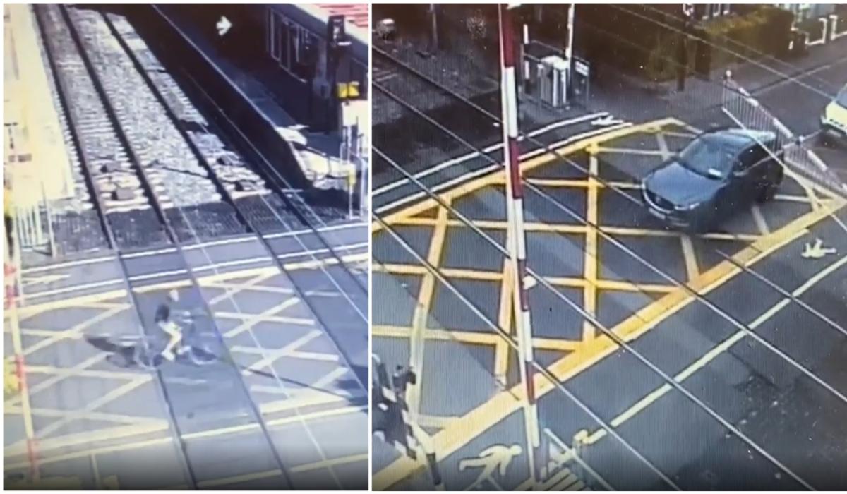 WATCH: Terrifying near misses at railway crossings as Irish Rail issues ...