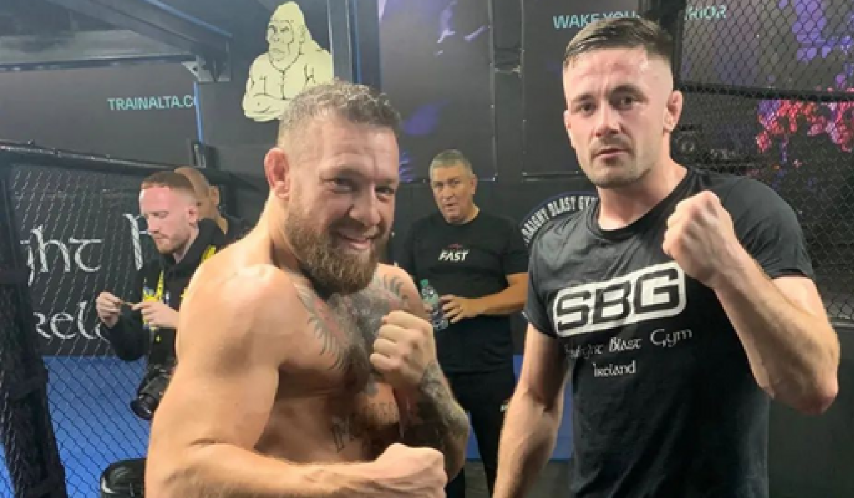 Darragh Kelly trains alongside Conor McGregor ahead of cage return ...