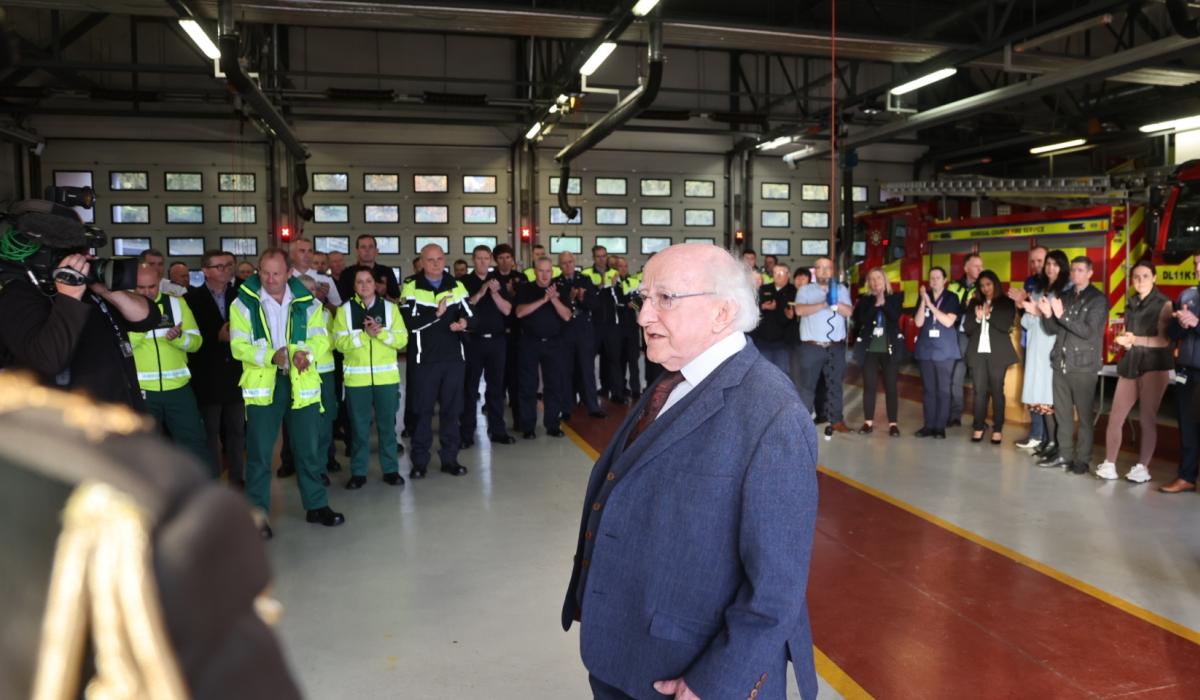 President Higgins pays visit of thanks to Donegal emergency services ...