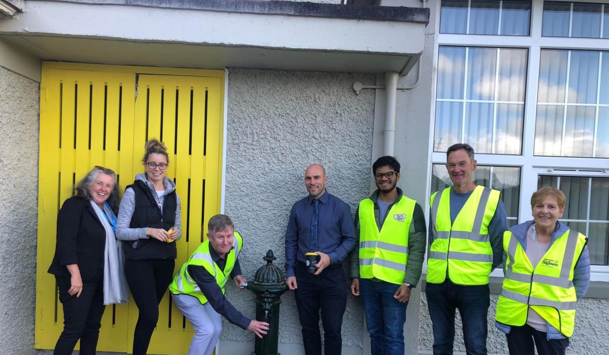 Refurbished water fountain 'gifted' to pupils and teachers at school in ...
