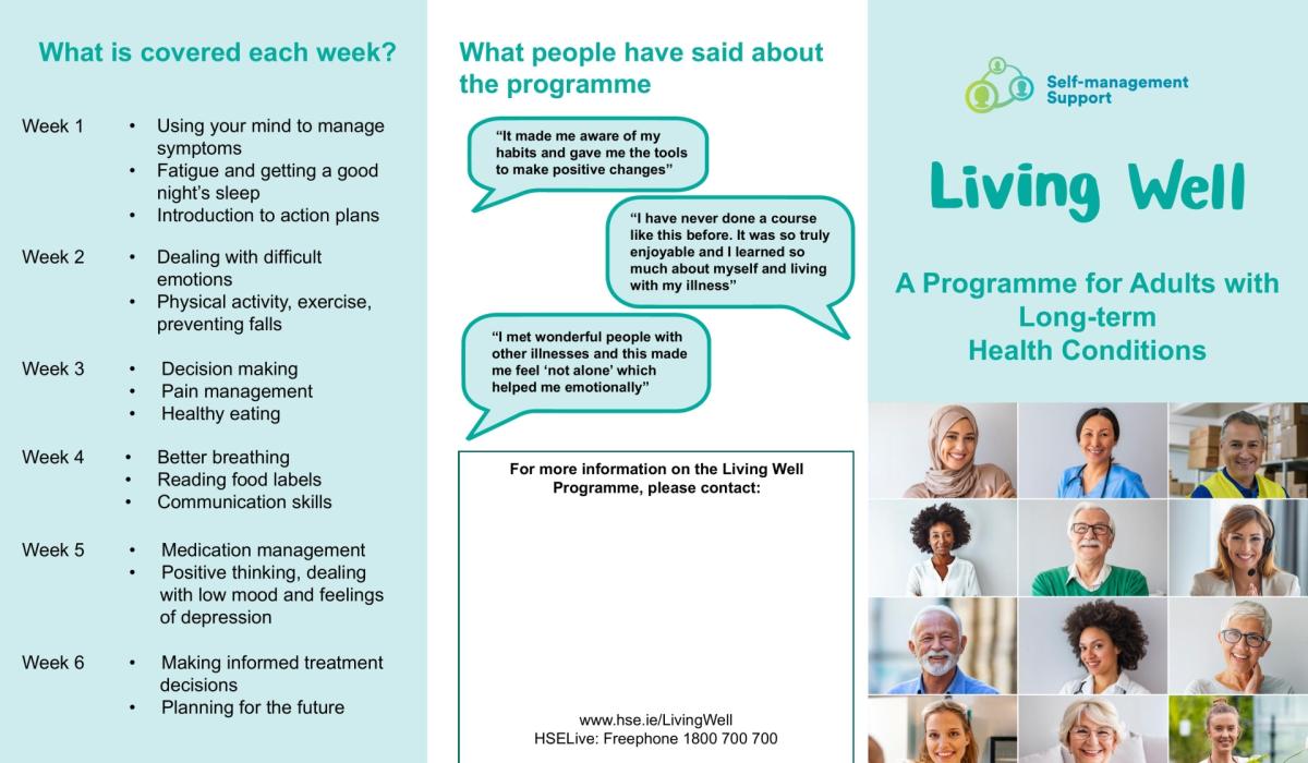 Don't miss your place on Leitrim's final online Living Well programme ...