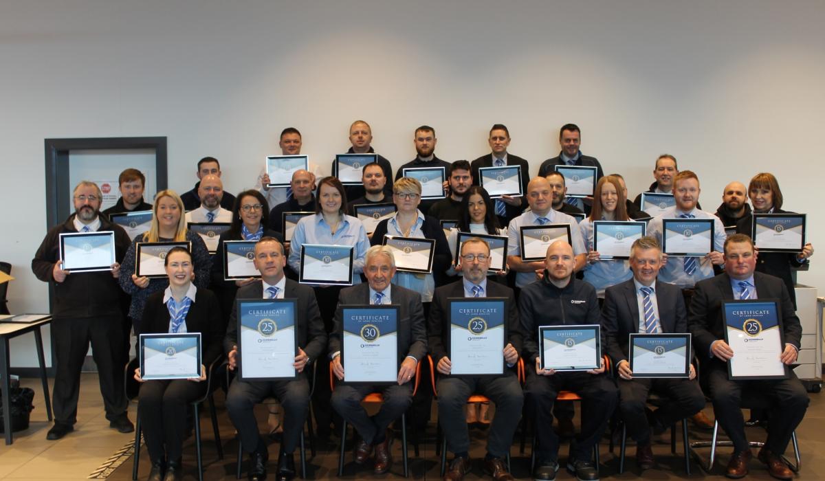 Donnelly Group recognises Derry staff for long service - Ireland Live