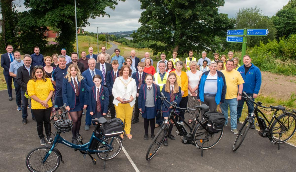 Derry's new Strathfoyle Greenway officially opened - Ireland Live