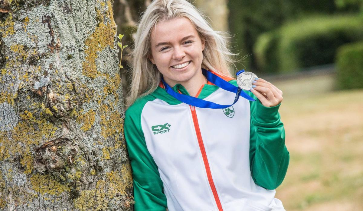Carlow's fastest sprinter Molly Scott passes the finish line as ...