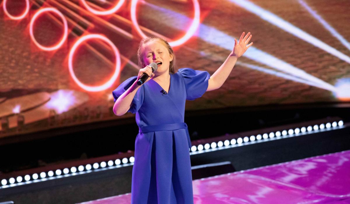 Kildare girls performing on TG4's Junior Eurovision - Ireland Live