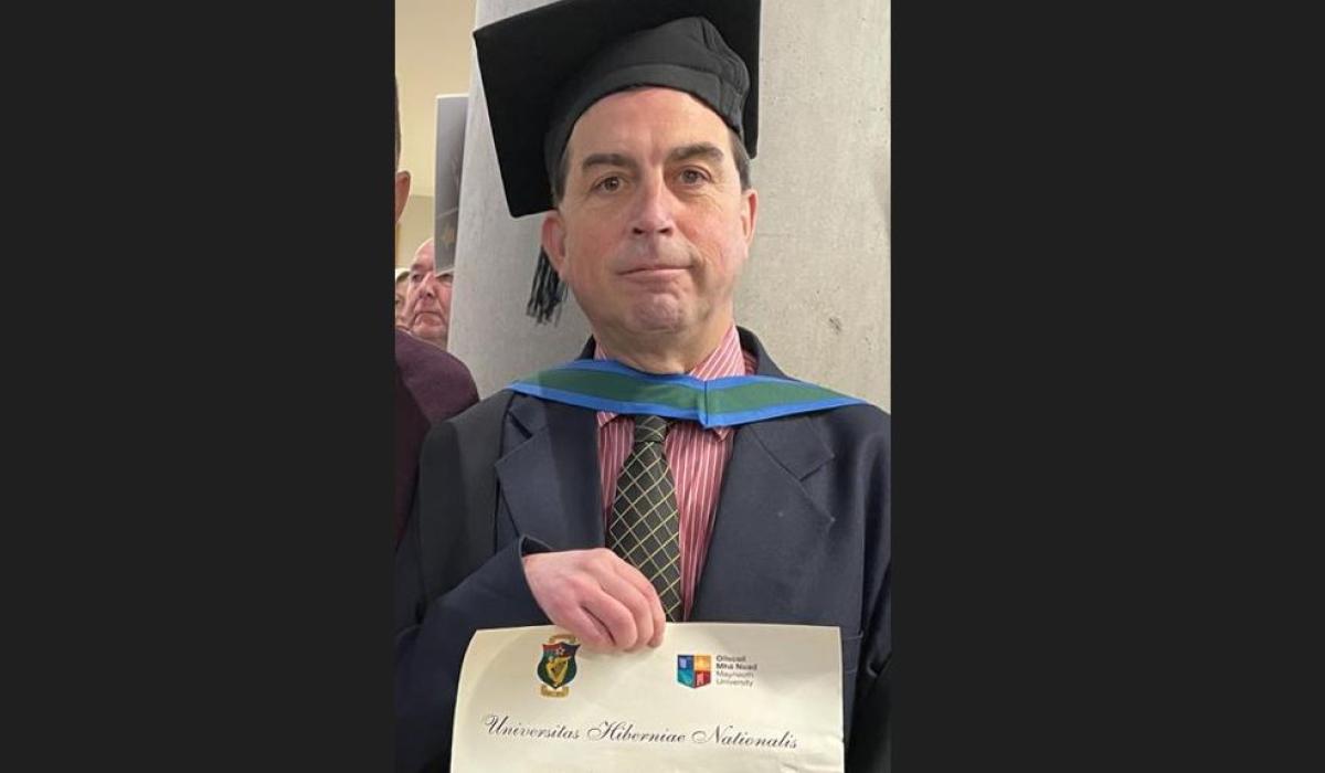 Popular Offaly man honours late father as he graduates with MA in Irish ...