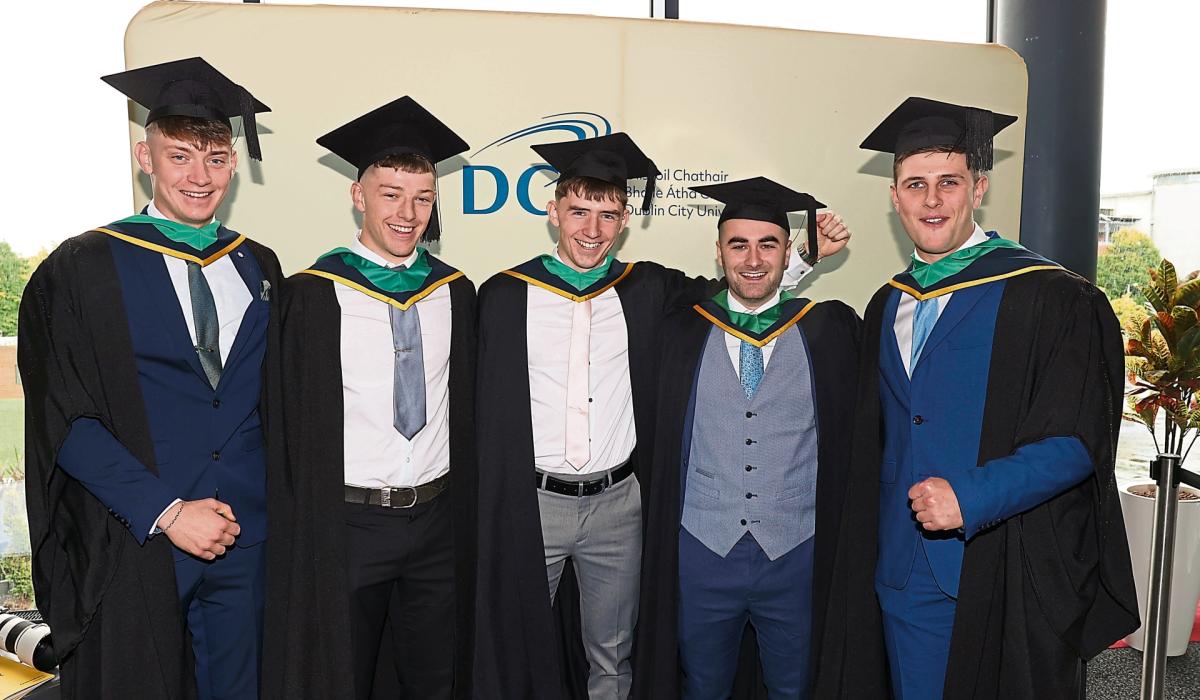 Offaly student celebrates with classmates at university graduation ...