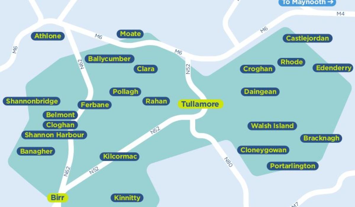 New enhanced Offaly bus routes added by Transport for Ireland - Ireland ...