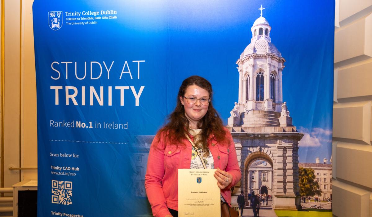 Laois students receive entrance awards from Trinity - Ireland Live
