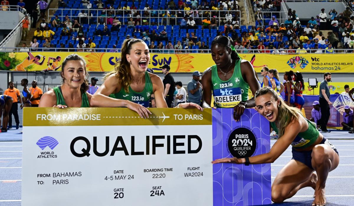 Tipperary's Sharlene Mawdsley celebrates with relay team after ...