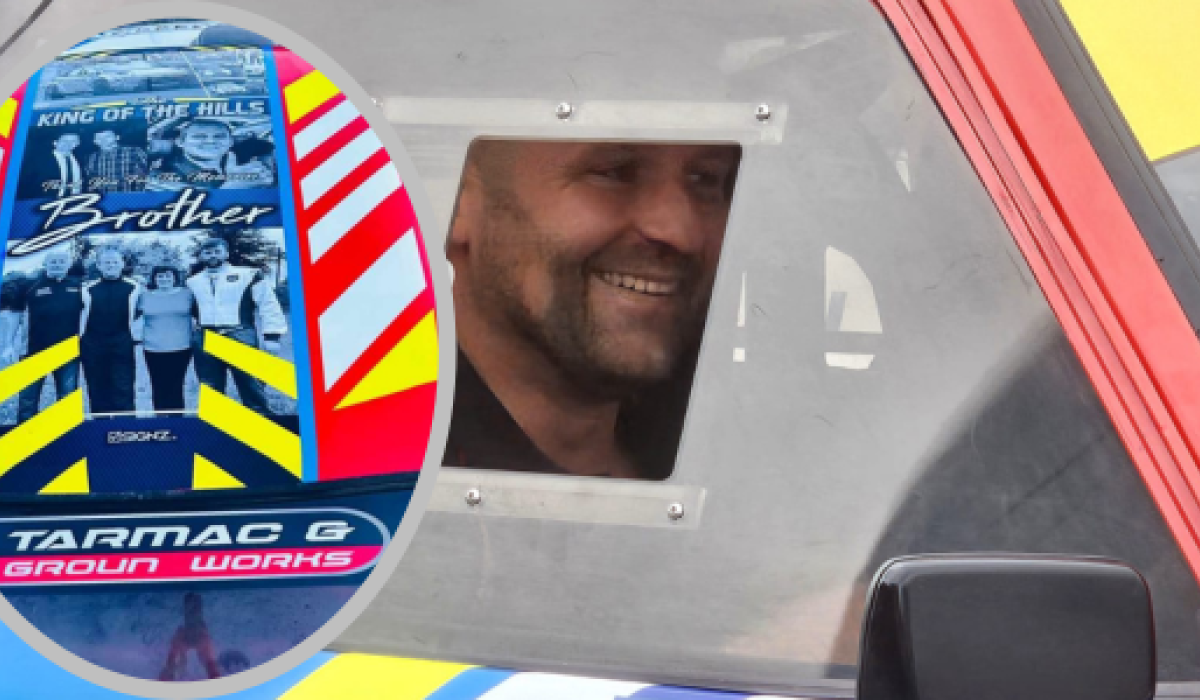 Brother's touching rally car tribute to 'King of the Hills', Manus ...