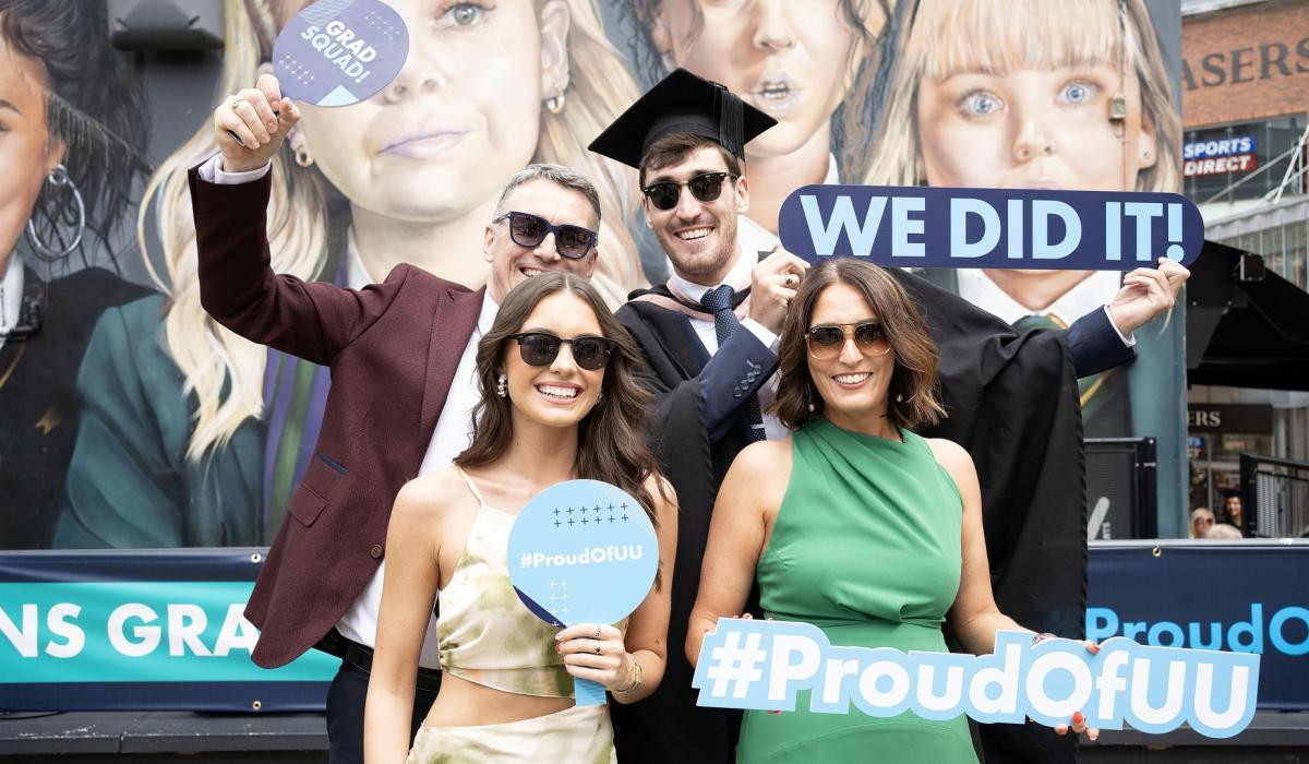 All smiles from the Donegal contingent at Ulster University graduation ...