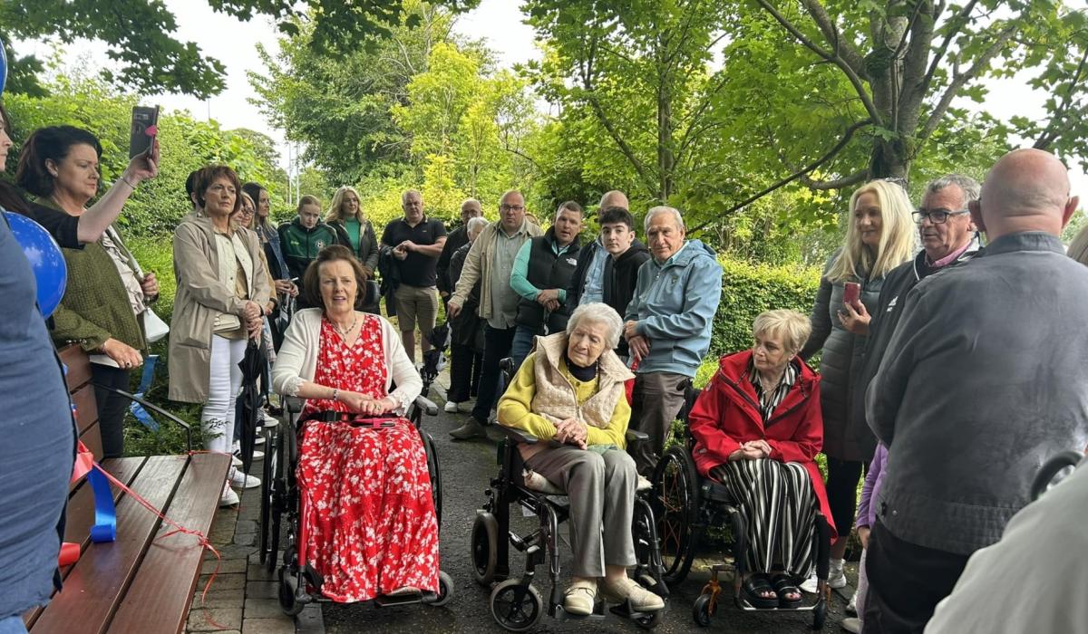 Seat in memory of the late Frank Larkin unveiled at Letterkenny Town ...