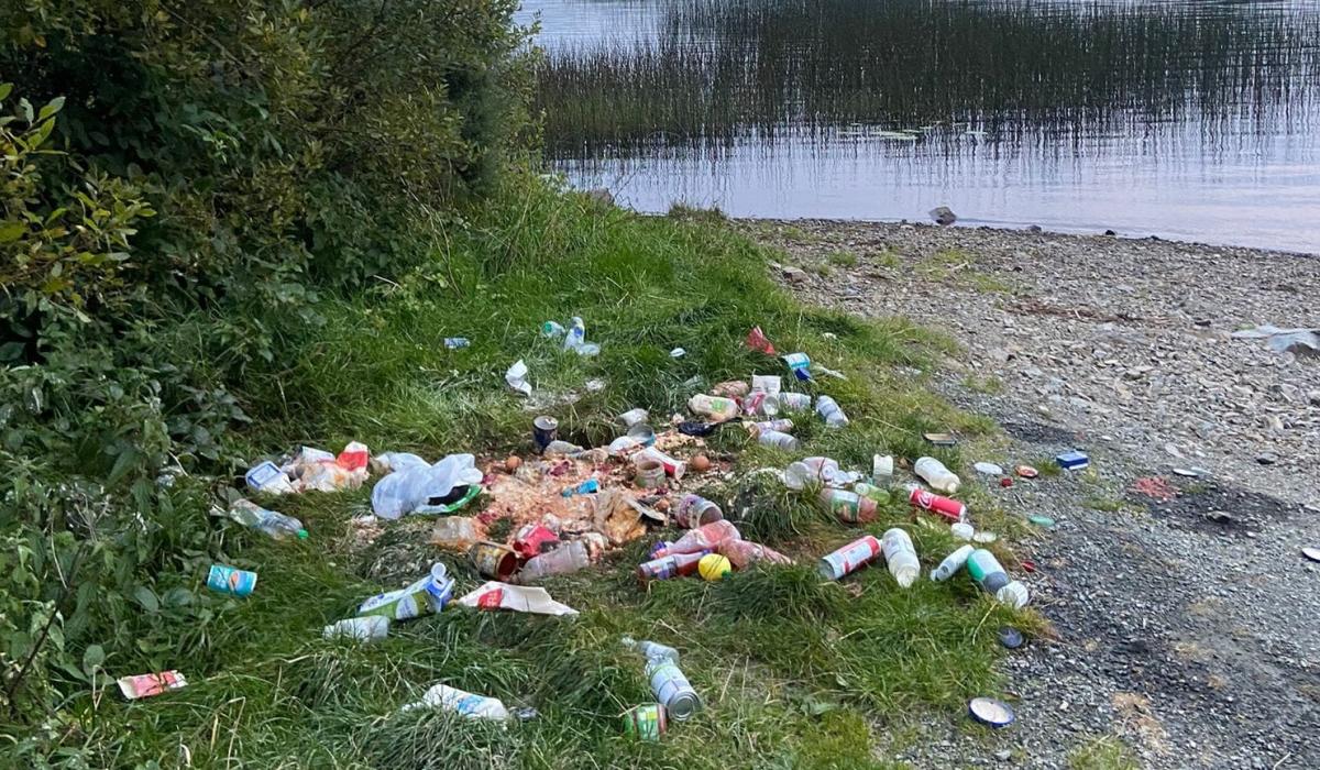 Disgusting sight as the banks of Gartan Lake left littered - Ireland Live