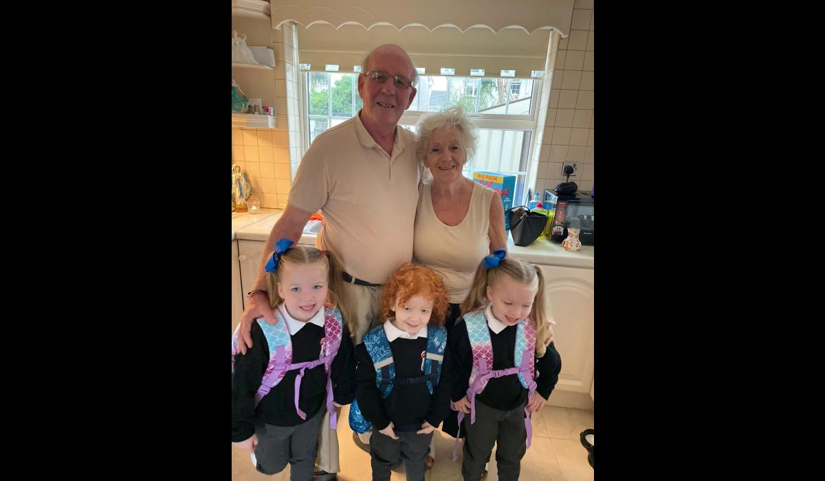 Longford family celebrate miracle triplets first day at school ...