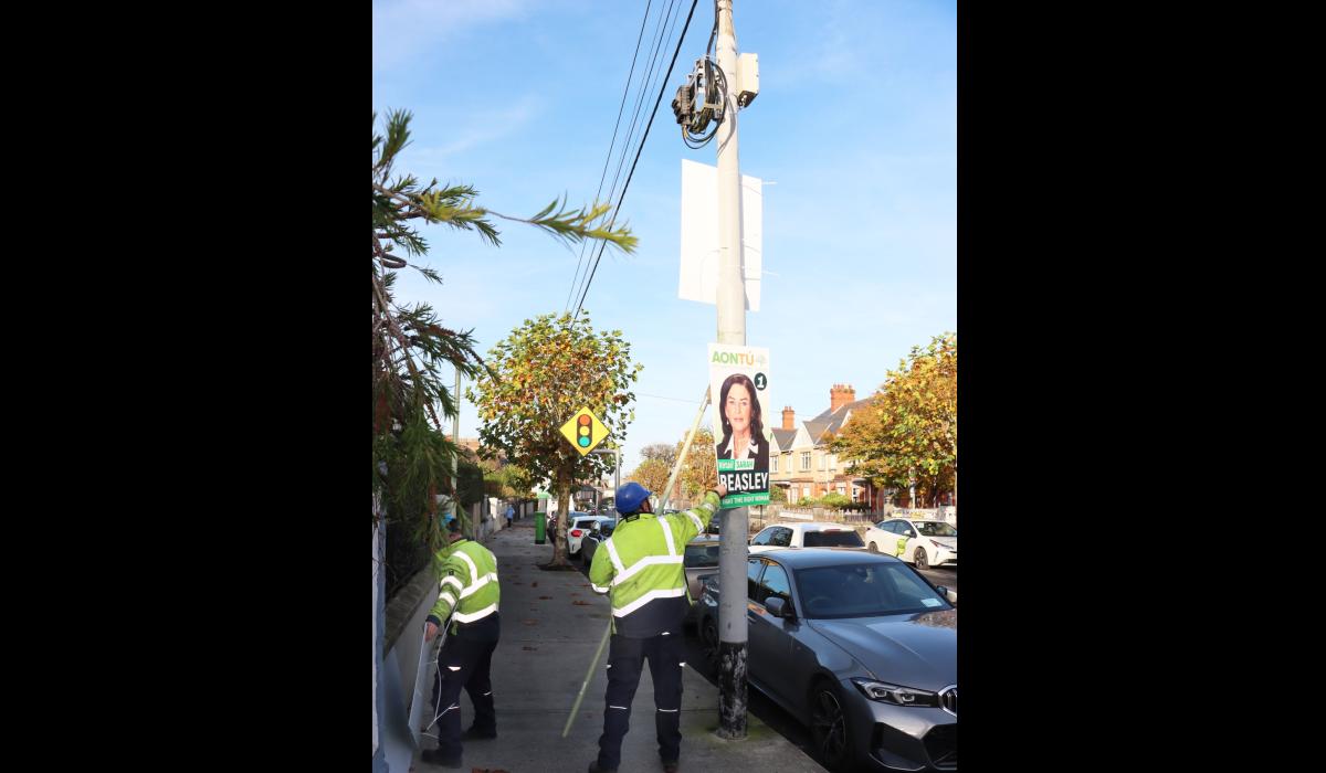 General Election posters removed in Limerick city following 'serious ...