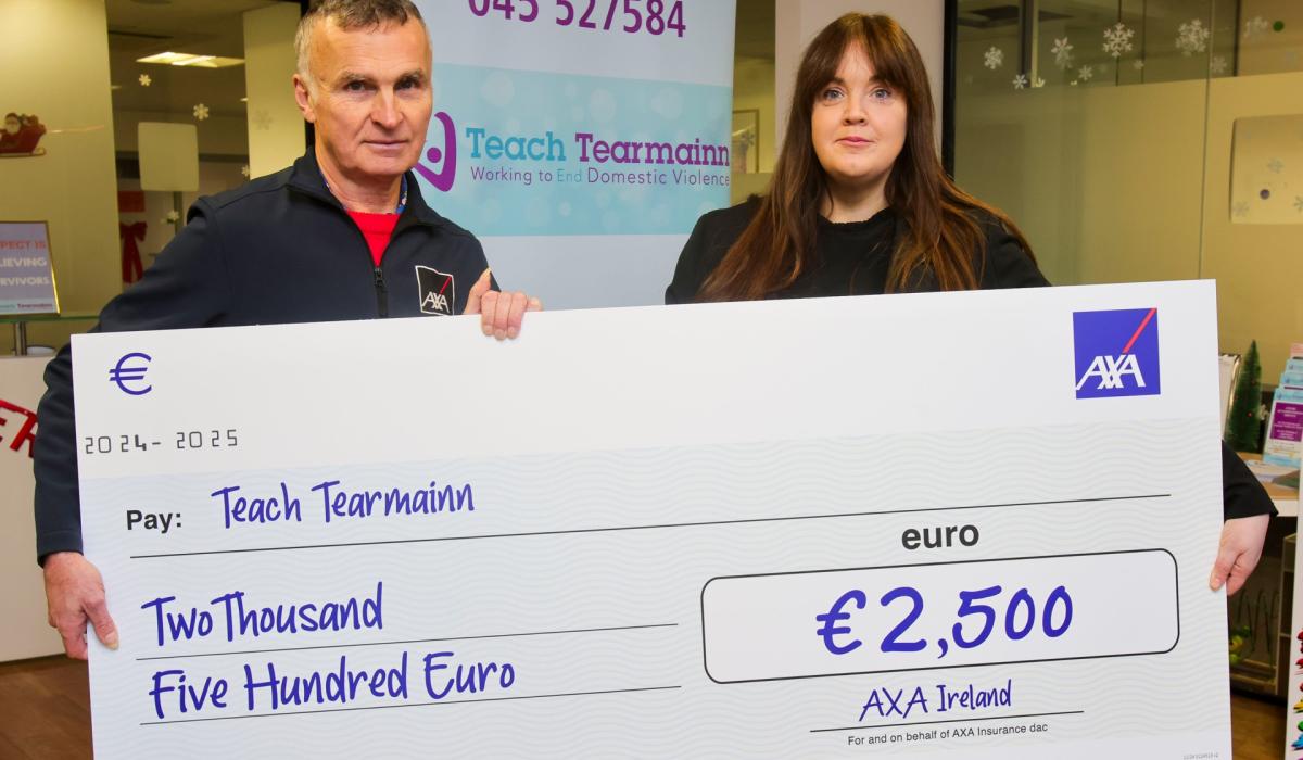Teach Tearmainn receives €2,500 cheque as the AXA Local Community Award ...
