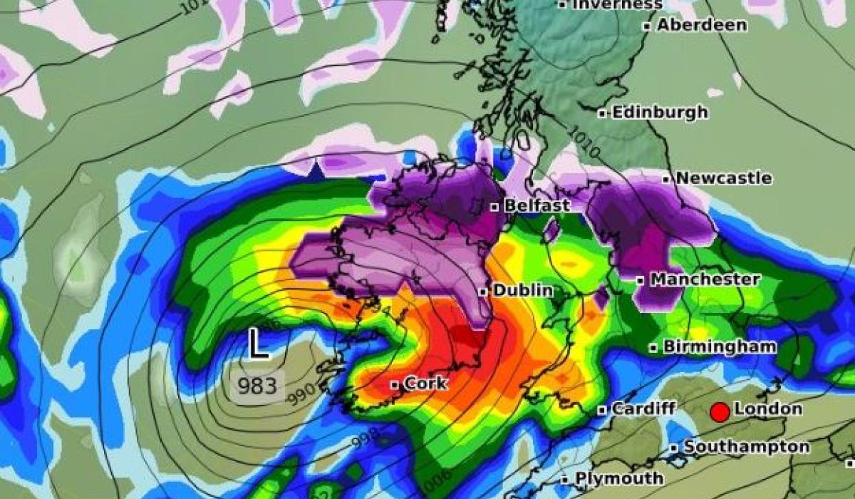 Met Eireann weather forecast for the coming week with stormy and cold ...