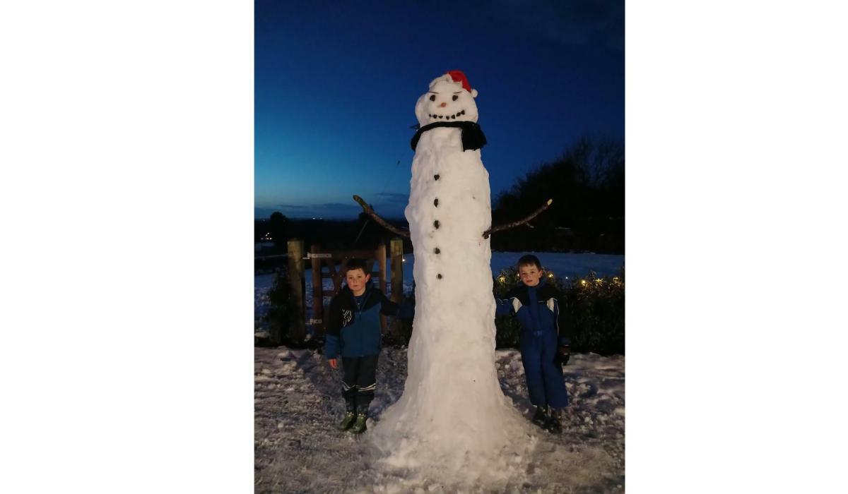 WOW: Is this the tallest snowman in Kilkenny? Maybe in Ireland ...