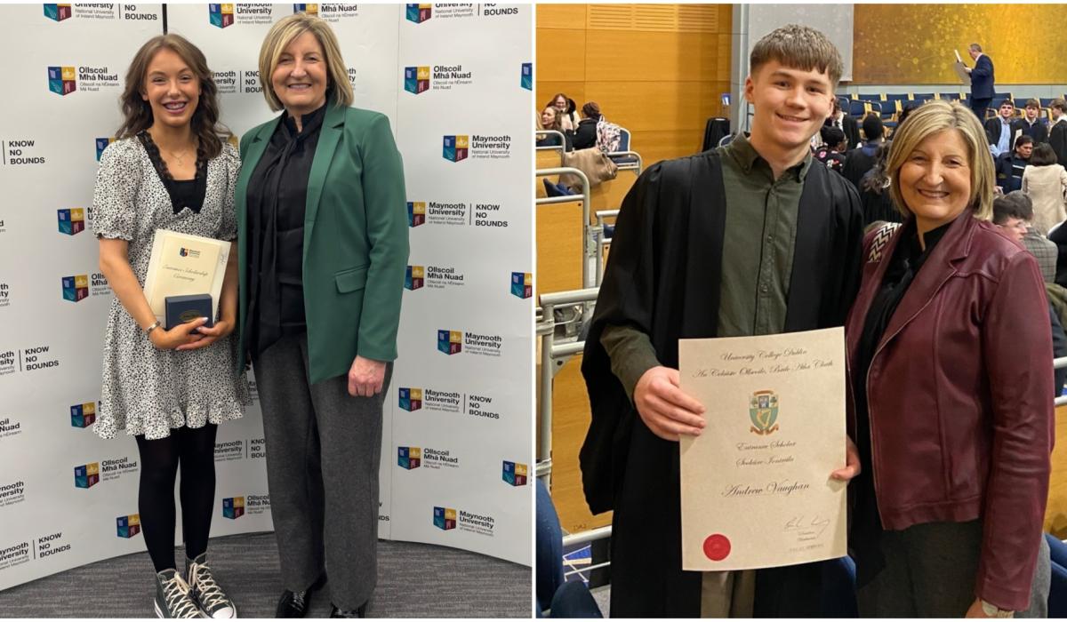 Congratulations: Longford students presented with entrance scholar awards for university ...