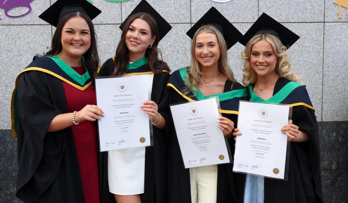 Congratulations: Longford student Jill celebrates graduation at DCU ...