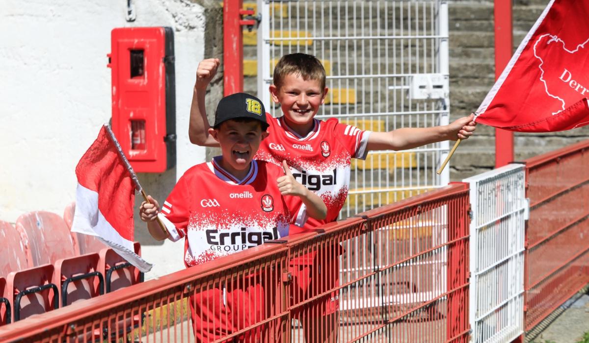 IN PICTURES: Derry hurling fans enjoy victory in the sun at Celtic Park ...