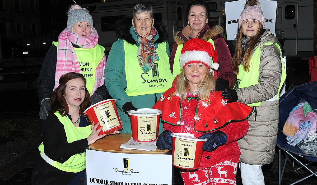 Volunteers brave the cold to sleep out for Dundalk Simon - Ireland Live
