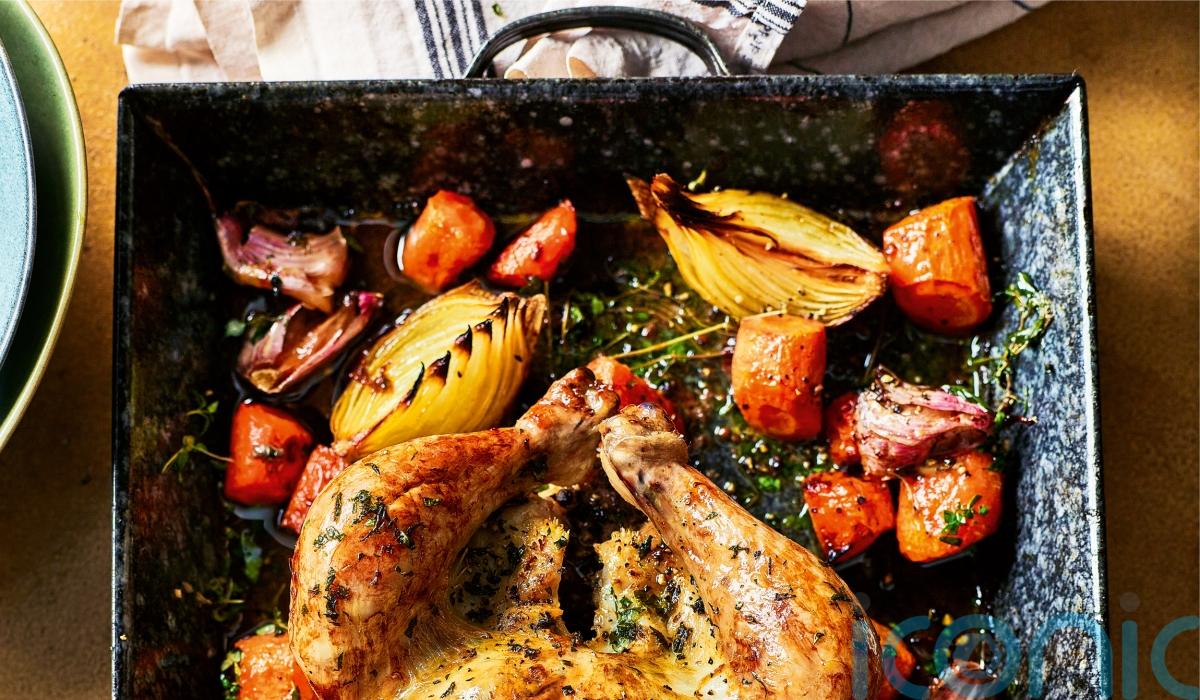 Garlic and herb roast butter chicken with pan gravy recipe - Ireland Live