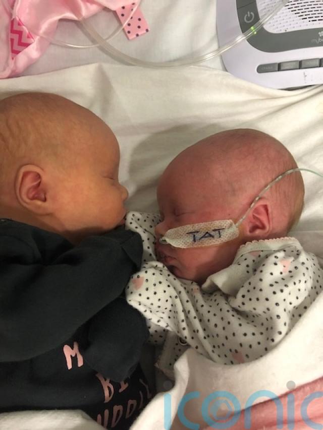 Mum who turned down abortion for twin daughter celebrates tot’s ...