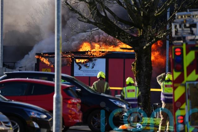 Firefighters at scene for third day after industrial estate blaze ...