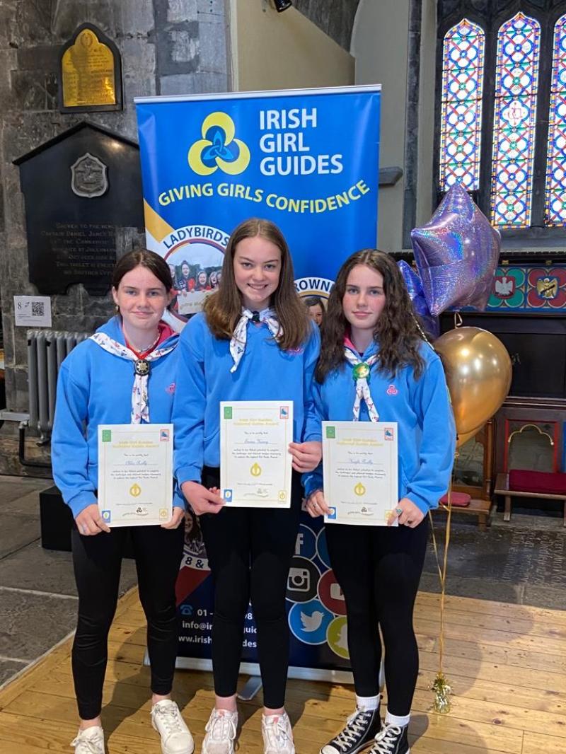 Longford girls presented with prestigious National Guide Awards - Ireland Live