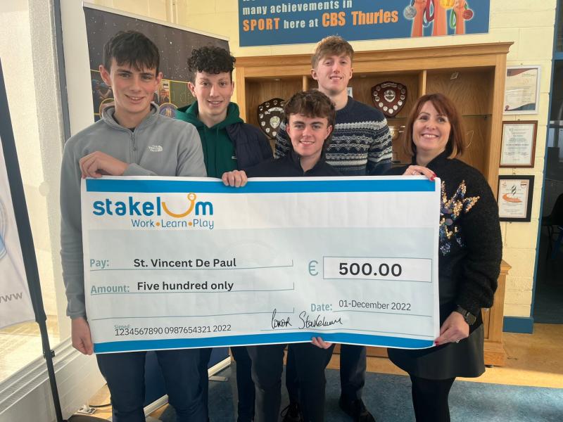 CBS Thurles and Stakelums collaboration raises funds for the St Vincent ...