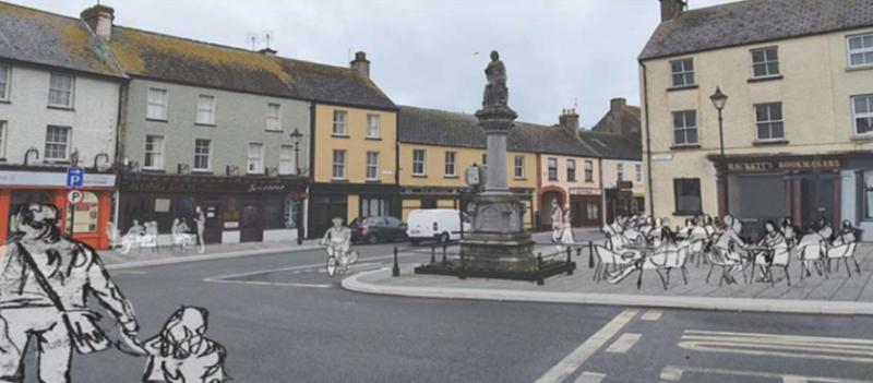 Plan unveiled for revamp of historic Offaly square - Ireland Live
