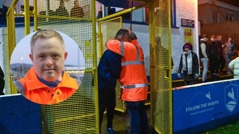 Ollie Horgan with huge embrace to Tommy Dullaghan as Ronan Roddy is ...