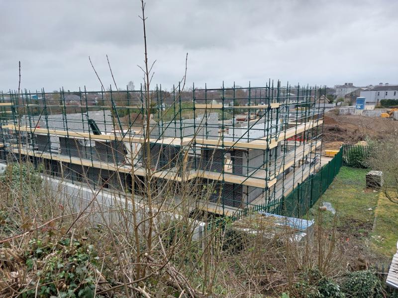 Portlaoise train station social homes hit by delays - Ireland Live