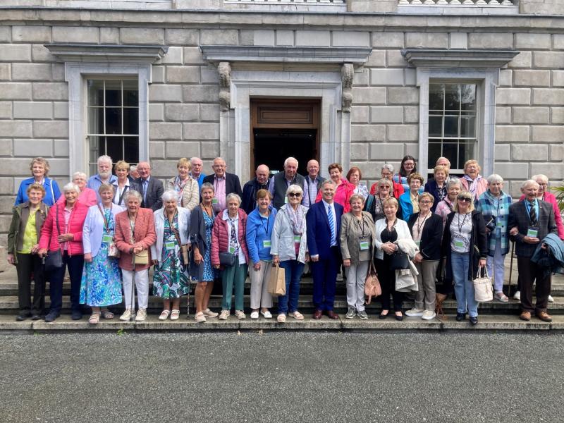 Portlaoise Active Retirement Group tour Leinster House - Ireland Live