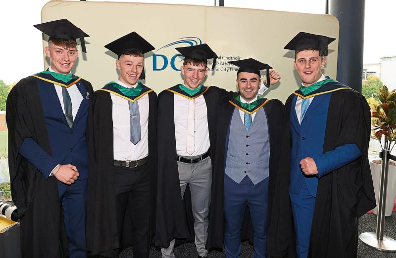 Offaly student celebrates with classmates at university graduation ...
