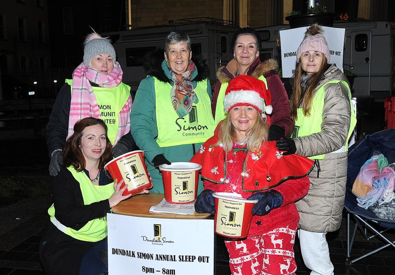 Volunteers brave the cold to sleep out for Dundalk Simon - Ireland Live