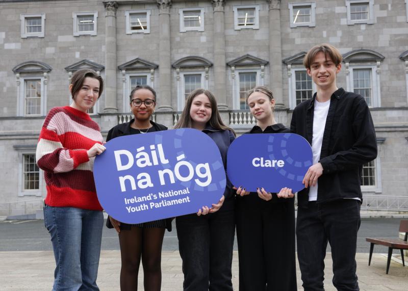5 young people from Clare take part in Dáil na nÓg 2024 - Ireland Live