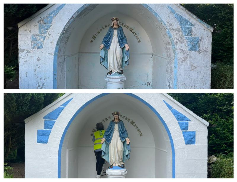 Rathvilly Tidy Towns share dramatic transformation of local statue in ...