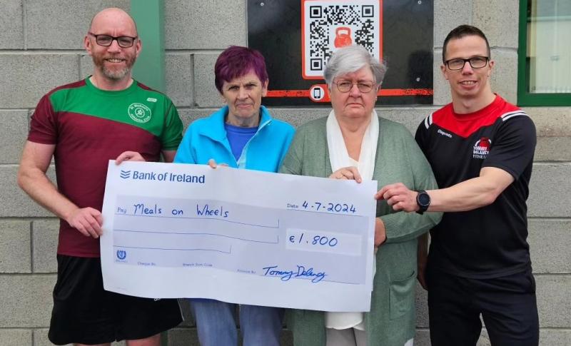 Laois gym raises €1,800 for local Meals on Wheels - Ireland Live