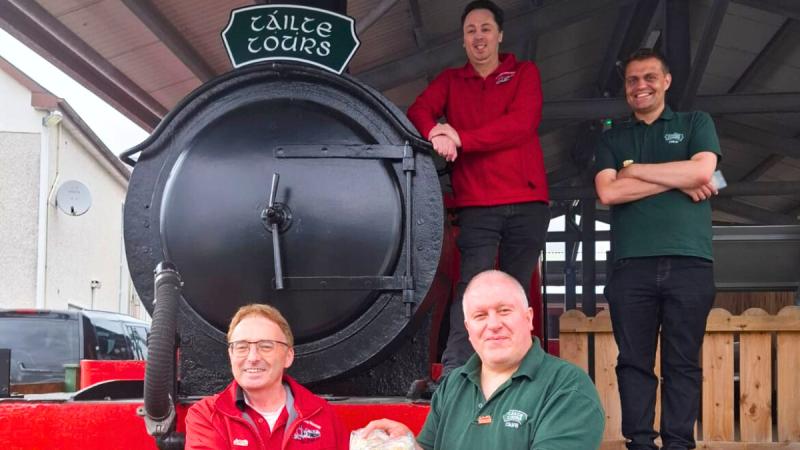 Táilte Tours make donation to Donegal Railway Heritage Centre - Ireland ...
