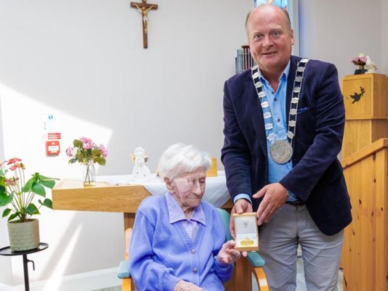 Carlow woman presented with prestigious Centenarian Medal - Ireland Live