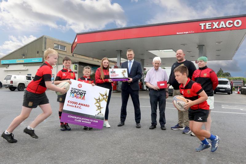 Clare rugby club wins €5,000 county award under Texaco Support for ...