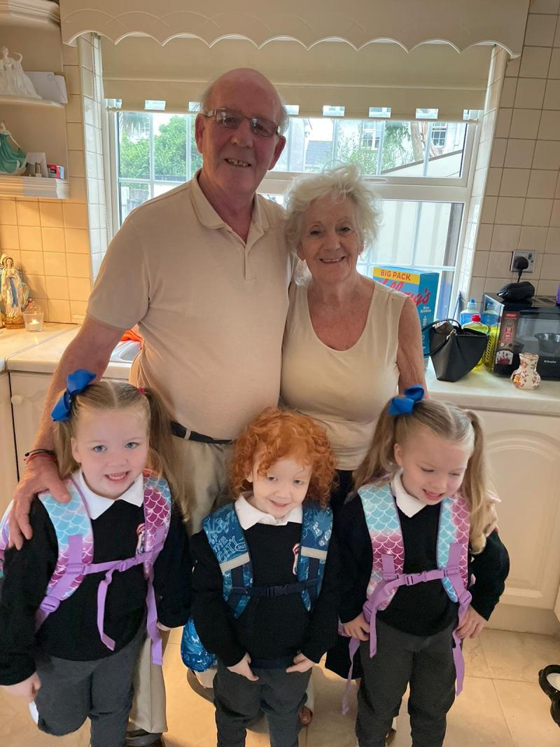 Longford family celebrate miracle triplets first day at school ...