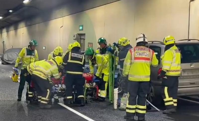 Emergency services take part in training exercise deep under the ...