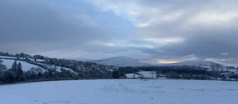 Snowy scenes in parts of County Derry as temperatures drop overnight ...