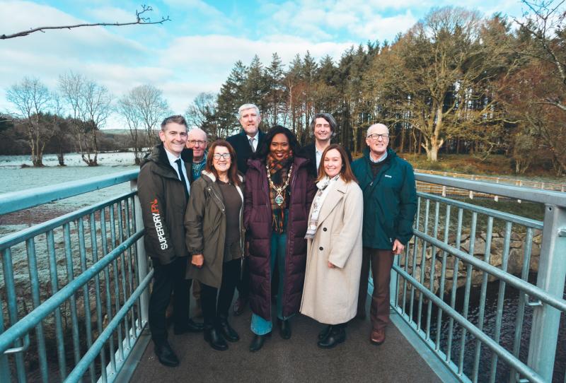 Learmount Forest Footstick Bridge officially opened by Minister ...
